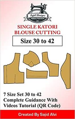 Tailors Single Katori Blouse Paper Patterns Book 30-42 Set Of 7 Sizes ...
