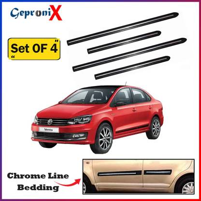 GEPRONIX Car Door Side Chromeline Beeding Compatible for Volkswagen ...