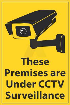 These Premises Are Under CCTV Surveillance Stickers 22.86 cm APS0069 ...