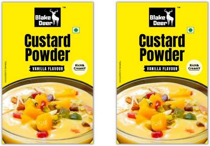 Blakedeer Custard Powder Vanilla Flavour Combo, 200g Custard Powder ...