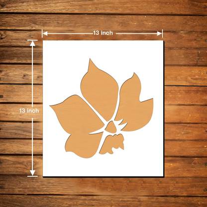 ARandNJ Painting Wall Stencils Pack of 1 (Size:- 13X13 Inch) BOTANICAL ...