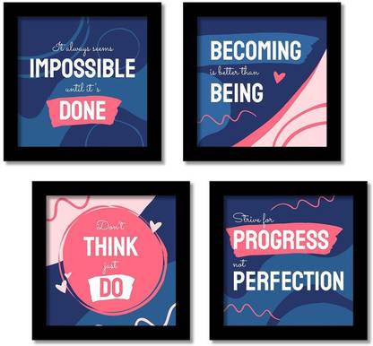 Abstract Theme Motivational Wall Frames for Home and Office ...