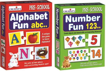 CREATIVE'S "Alphabet Fun" + "Number Fun"_(Combo Pack) - "Alphabet Fun ...