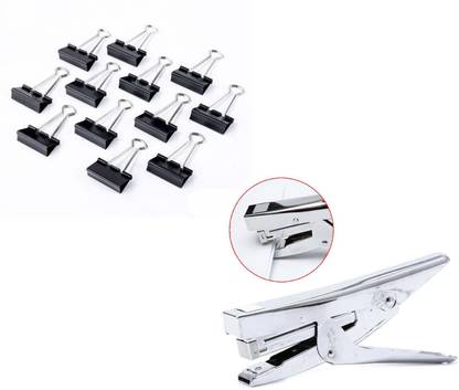 Crafts Haveli Paper Binder Clip & Stapler Big - Paper Binder Clip ...