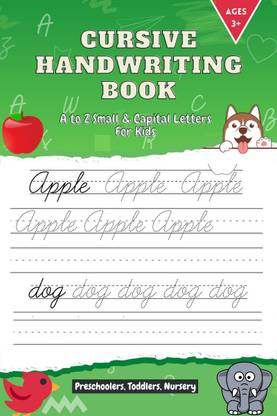 Cursive Handwriting Book | A to Z Small & Capital Letters for Kids ...