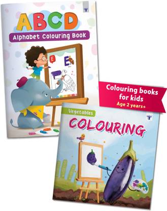 ABCD Alphabet Colouring Book And Blossom Vegetable Colouring Book ...