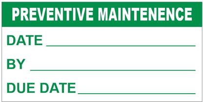 MOHAN AGENCIES PREVENTIVE MAINTENANCE Emergency Sign Price in India ...