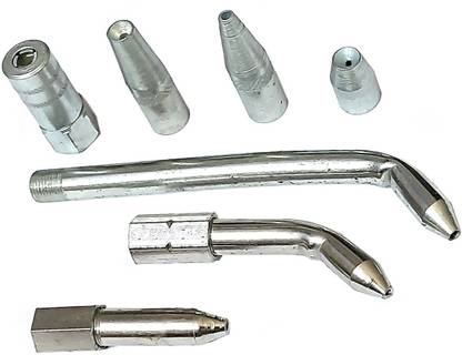 GADGET DEALS Multi Purpose Use Grease Gun Nozzle Set 7 Piece Grease Gun ...