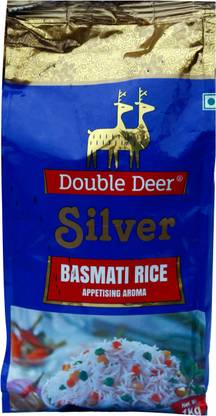 Double Deer Silver Basmati Rice (Long Grain, Steam) Price in India ...