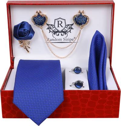 RANDOM STRIPE Silk Cufflink & Tie Pin Set - Price in India, Reviews ...
