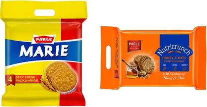 PARLE Marie Biscuits|Nutricrunch Honey and Oats Digestive Cookies ...