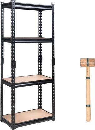 Lilac BoltLess Adjustable 4-Shelf Unit Storage Rack Utility Rack Garage ...