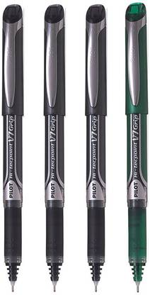 PILOT V7 Grip (Green/Black - Set of 4) Roller Ball Pen - Buy PILOT V7 ...