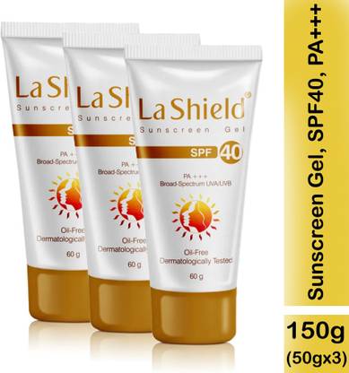 La Shield Sunscreen - SPF SPF 40+ PA+++ Anti Acne Sunscreen Gel ...