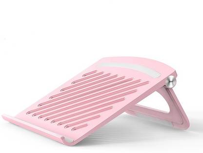 SYGA Foldable Laptop Stand for Desk Portable Plastic Stand-Pink ...