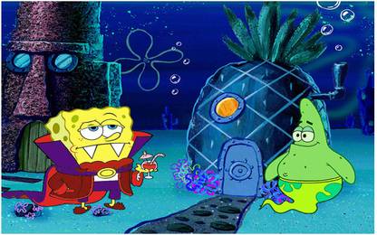 SpongeBob Big Size Flex Poster For Room MD-3903 Photographic Paper ...
