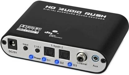 ULTRABYTES TV-out Cable 5.1 HD Audio Rush Digital Sound Decoder ...