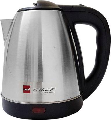 cello Electric Kettle Quick Boil- Popular, Black, 1.5 Ltr Electric ...