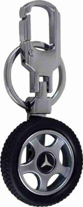 chamunda Mercedes Benz Tyre Logo Locking Key Chain (Black) Key Chain ...