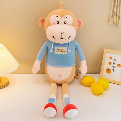 LITTLE HUNK Blue Monkey Stuffed Soft Plush Toy for kids - 40 cm - Blue ...