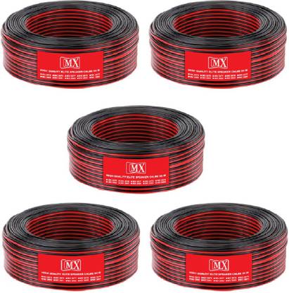 MX TV-out Cable 50 Mtr -165 Feet Flexible Oxygen-Free Red & Black ...