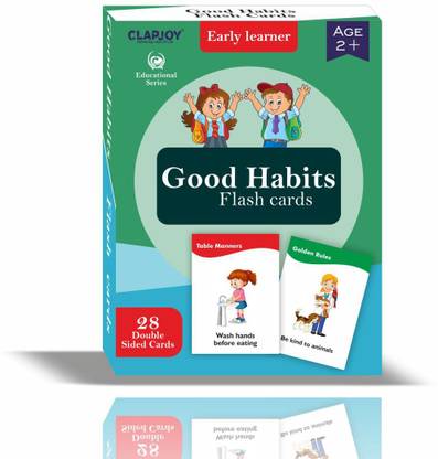 Clapjoy Reusable Good Habits Flash Cards for Kids for age 2 years and ...