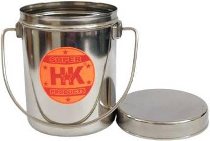 Super HK Steel Milk Container - 1 L Price in India - Buy Super HK Steel ...