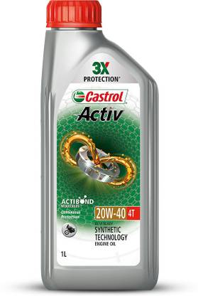 Castrol Active 4T 20W-40 Synthetic Technology Engine Oil Price in India ...