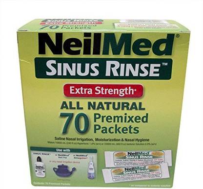 neilmed SINUS RINSE HYPERTONIC PACKETS 70 Manual Nasal Aspirator Price ...