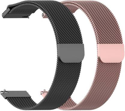 AOnes Pack of 2 Magnetic Loop Watch Strap for Noise Colorfit Pulse ...
