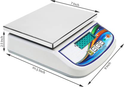 nirmit Double LED Display Rechargeable Battery with Charger Weighing ...