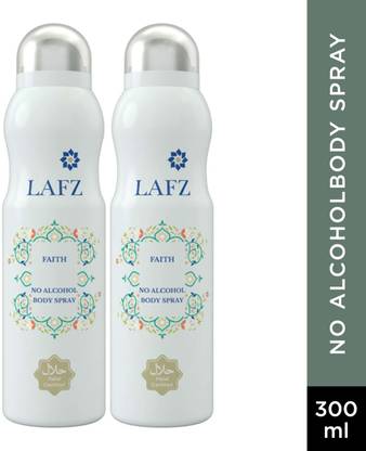 LAFZ Faith, No Alcohol Deodorant Halal Body Spray - For Women (300 ml ...