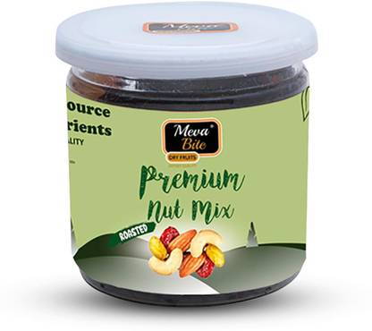 Meva Bite Premium Nut Mix Pet Jar | Snack Food | Dry Fruits and Nuts ...