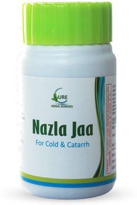 Cure Herbal Nazla Jaa tablet For Colds & Catarrh (85tab) (Pack Of 2 ...