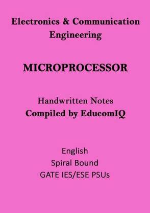 Microprocessor Handwritten Notes Of Electrical Engineering By Selected ...