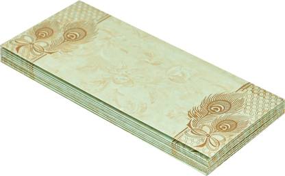 Anand Cards Metalic paper Peacock Feather print design Shagun Envelope ...