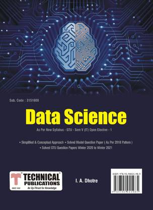 Data Science for GTU 18 Course (V - IT/Open Elec.-I - 3151608): Buy Data Science for GTU 18 ...