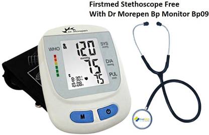 Dr. Morepen BP09 Fully Automatic Blood Pressure With Free Stethoscope ...