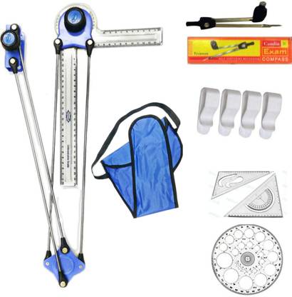 Book birds Mini drafter, Pro circle, Set squares, Compass, Plastic ...