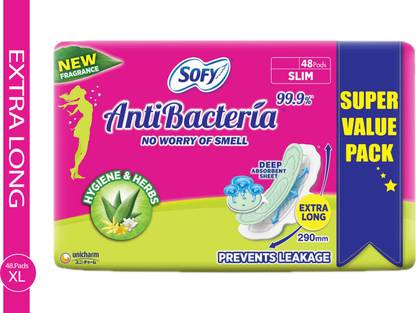 SOFY Antibacterial Extra Long pads Sanitary Pad | Buy Women Hygiene ...