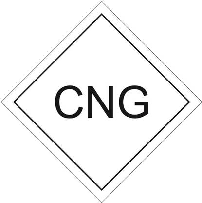 Print Experts 10.16 cm CNG stickers For Cars, Truck, Bus Etc Size-3.5X3 ...