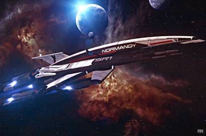 Mass Effect 1 Legendary Edition Normandy SR1 Poster 18 x 12 inch 300 ...