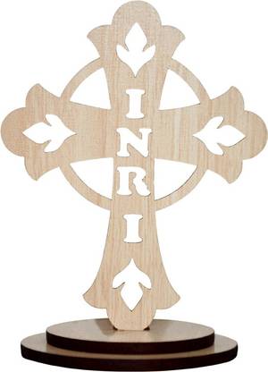 Catholic Liturgicals Car Dashboard Cross, MDF Cross - INRI - Light ...