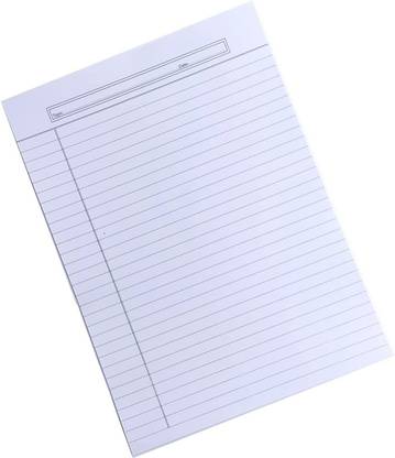 Flipkart.com | ornox 50 SINGLE SIDE RULE ONE SIDE PLAIN A4 85 gsm A4 ...