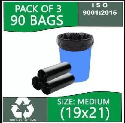 savenature Garbage Bag for home& office /M SIZE 19X21 Biodegradable ...