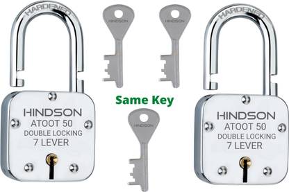 HINDSON Same key lock, 2 lock with common key, atoot 50 multiple lock ...