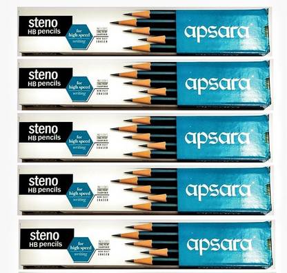 Flipkart.com | APSARA Steno HB Pencil {Pack of 05 box} Pencil