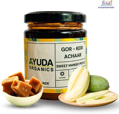 AYUDA Organics Gor Keri Sweet Mango Pickle Homemade (200g) | Gud Keri ...