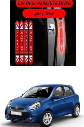 PECUNIA Car Door Reflective Tape Stickers Safety Warning Sign Caution ...
