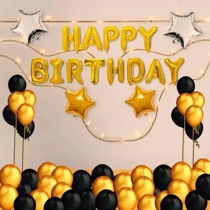 Flipkart.com | ZAMBOOREE Solid Happy Birthday Balloons for Decorations ...